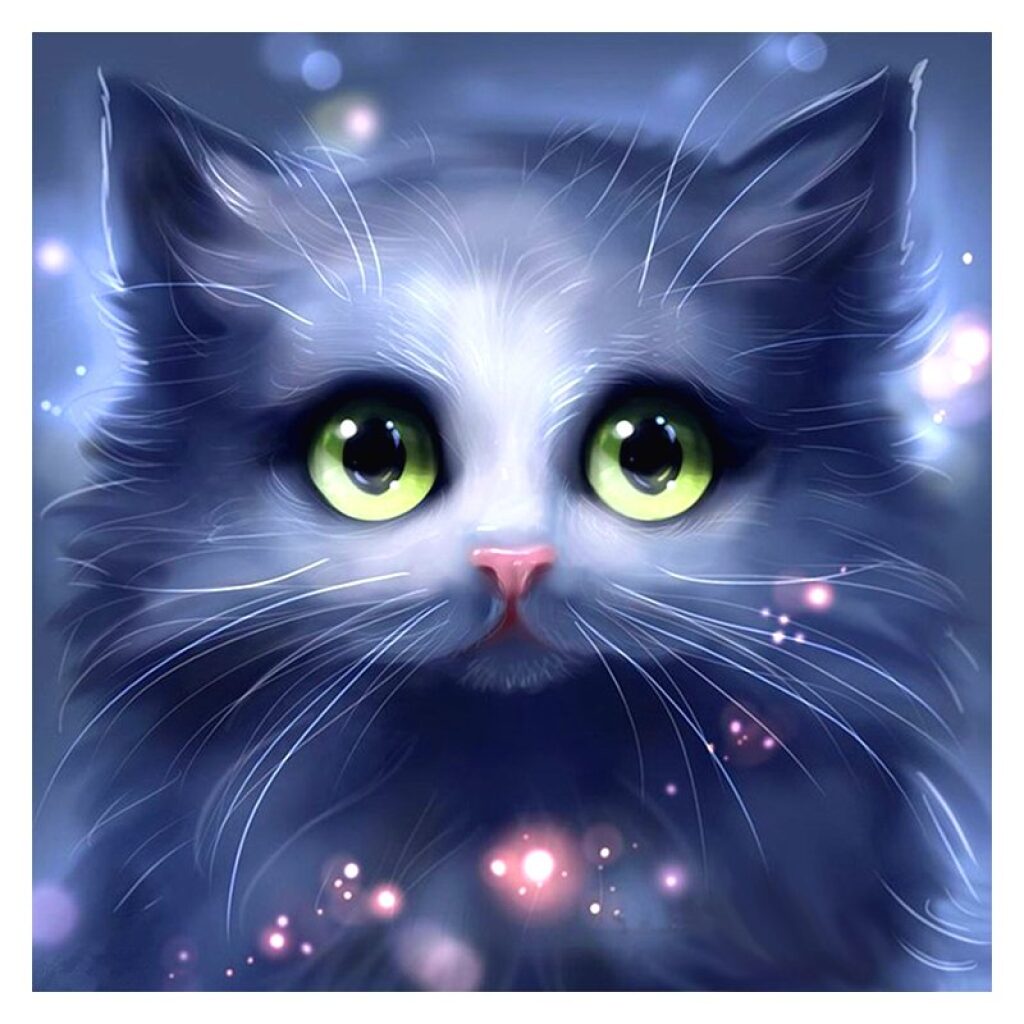 Schattig poesje Diamond Painting - Doezelf.nl