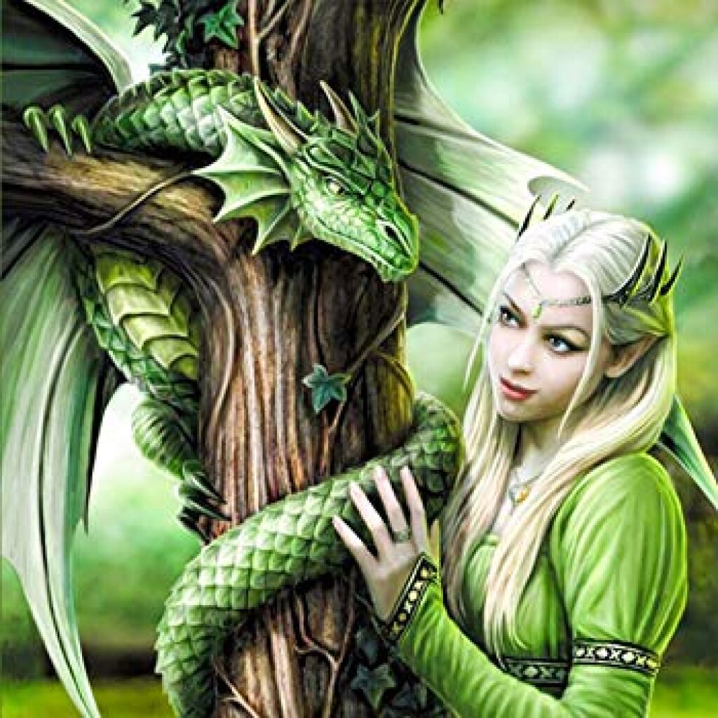 Zittend elfje Diamond Painting - Doezelf.nl