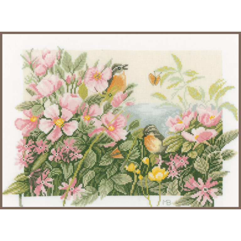 Marjolein Bastin Vogeltjes en wilde rozen borduren (pakket) - Doezelf.nl Marjolein Bastin Vogeltjes en wilde rozen borduren (pakket) - Doezelf.nl
