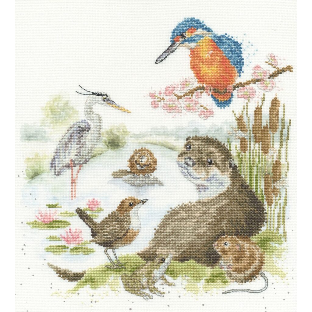 Bothy Threads Linda Hoskin Blackbird Vrij borduren pakket - Doezelf.nl