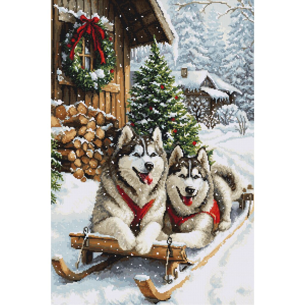 Luca-S The Magic of the Nordic Winter G722 Petit Point borduren (pakket ...