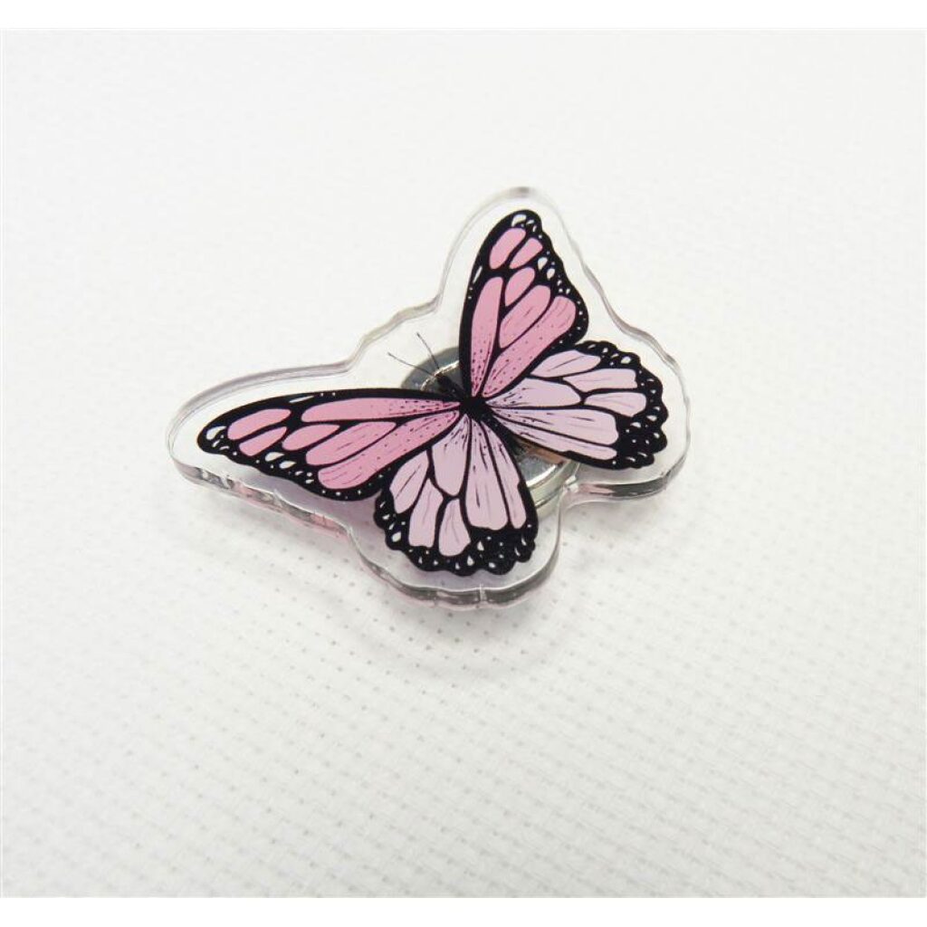 Leti Stitch Needle Minder Pink Butterfly 14390 - Doezelf.nl