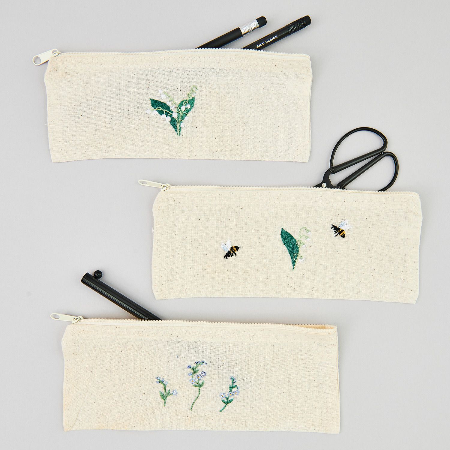 Rico Design Stick & Stitch borduurpakket Bloemen 21 stuks - Doezelf.nl